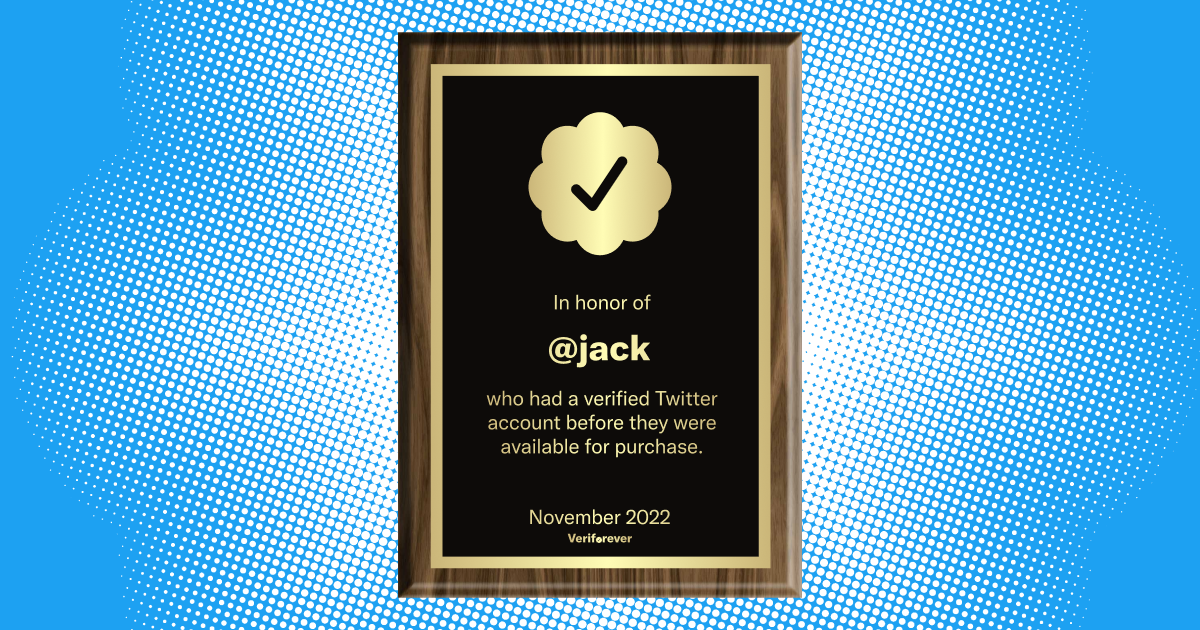 Veriforever - a personalized plaque to commemorate your Twitter ...